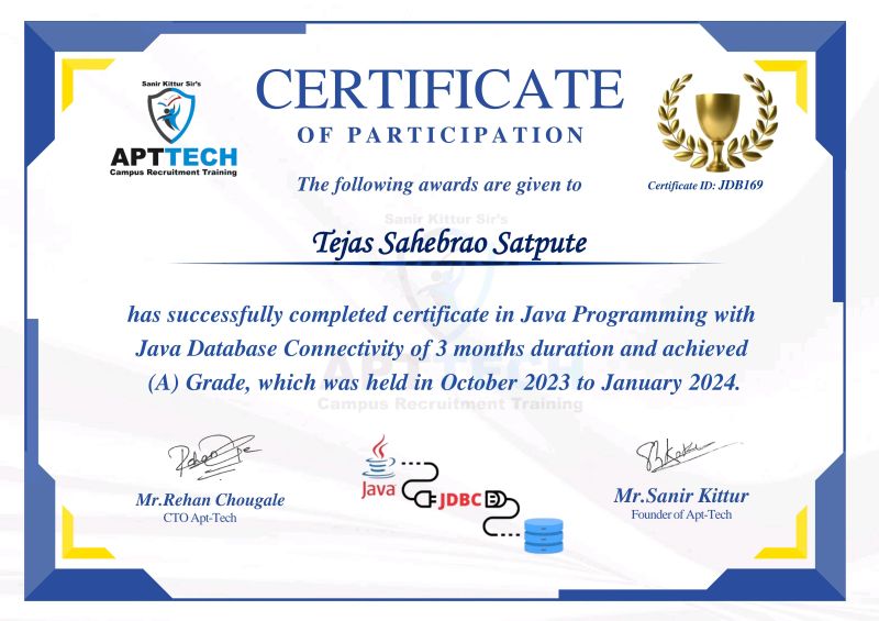 Tejas Satpute on LinkedIn: #javaprogramming #java #jdbc #programmingjourney Tejas Satpute on LinkedIn: #javaprogramming #java #jdbc #programmingjourney