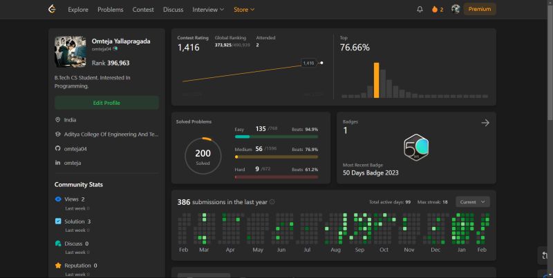 Omteja Yallapragada on LinkedIn: #leetcode #codingjourney #programming ... Omteja Yallapragada on LinkedIn: #leetcode #codingjourney #programming ...