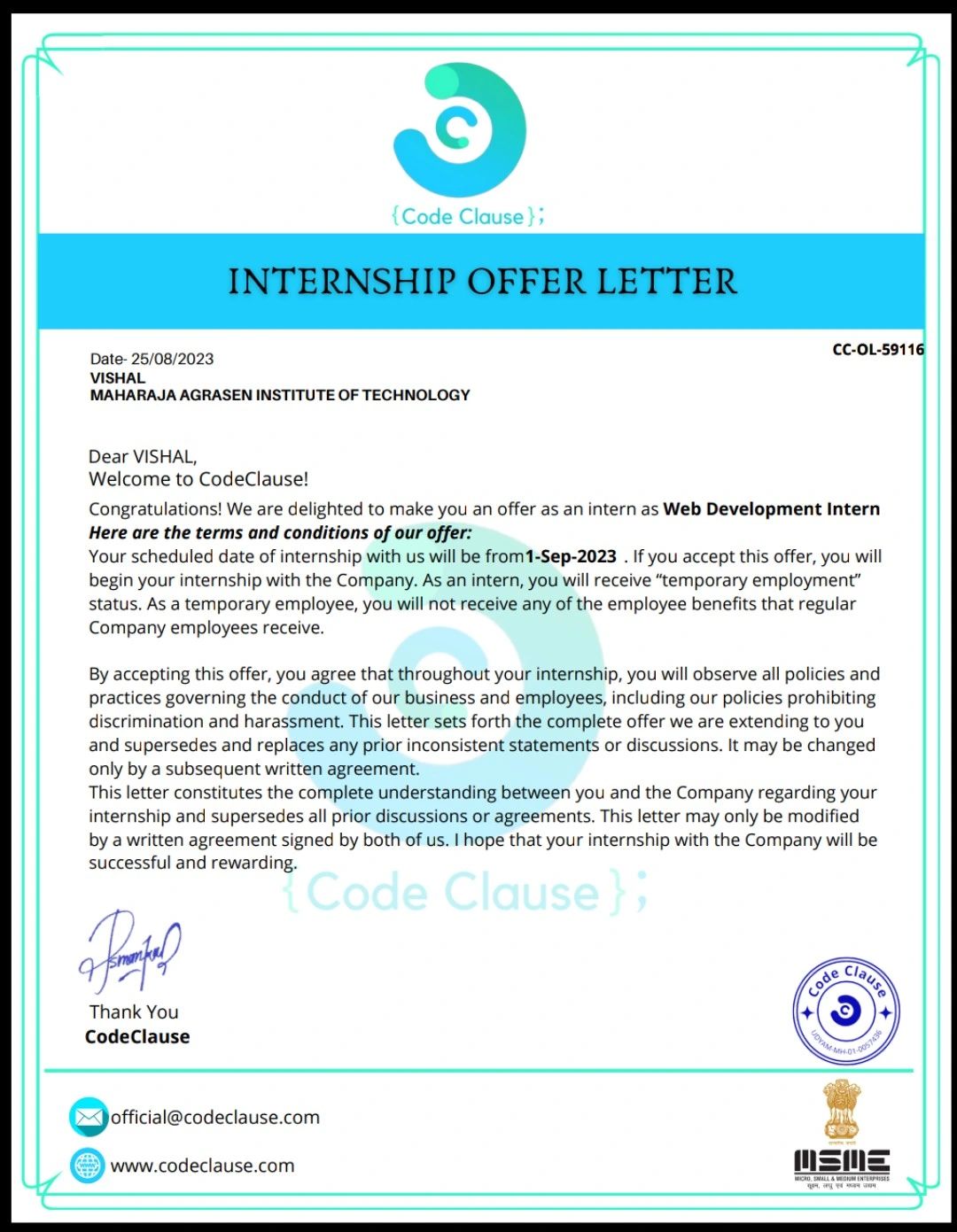 Vishal Kashyap on LinkedIn: #webdevelopment #internship #codeclause # ... Vishal Kashyap on LinkedIn: #webdevelopment #internship #codeclause # ...
