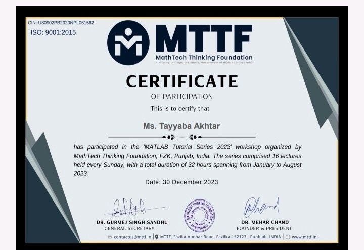 TAYYABA AKHTAR on LinkedIn: #mttf #matlab TAYYABA AKHTAR on LinkedIn: #mttf #matlab