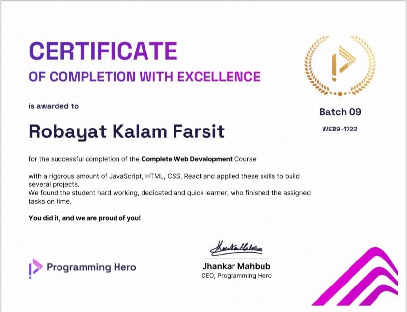 Robayat Kalam Farsit on LinkedIn: #webdev #learningjourney #coding # ... Robayat Kalam Farsit on LinkedIn: #webdev #learningjourney #coding # ...