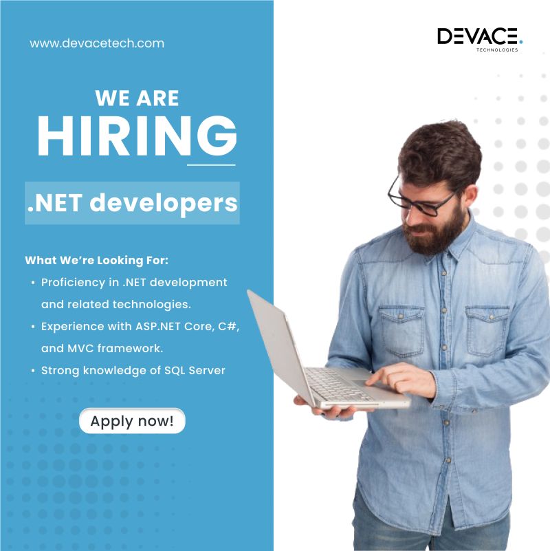 DEVACE on LinkedIn: #devace #hiring #dotnetdevelopers #netdevelopers # ... DEVACE on LinkedIn: #devace #hiring #dotnetdevelopers #netdevelopers # ...