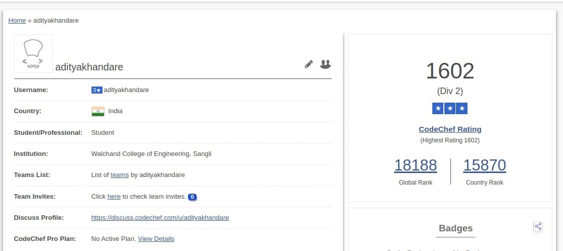 Aditya Khandare on LinkedIn: #codechef #competitiveprogramming # ... Aditya Khandare on LinkedIn: #codechef #competitiveprogramming # ...