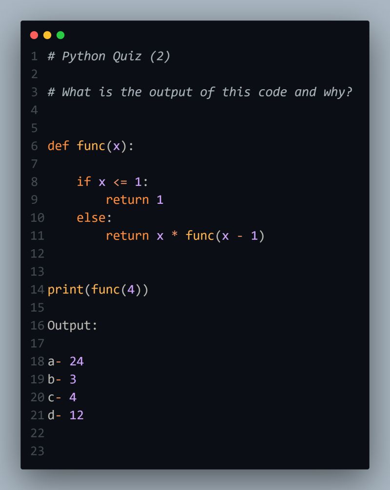 Mahmoud EL-kariouny on LinkedIn: #pythonquiz #python #pythondeveloper # ... Mahmoud EL-kariouny on LinkedIn: #pythonquiz #python #pythondeveloper # ...