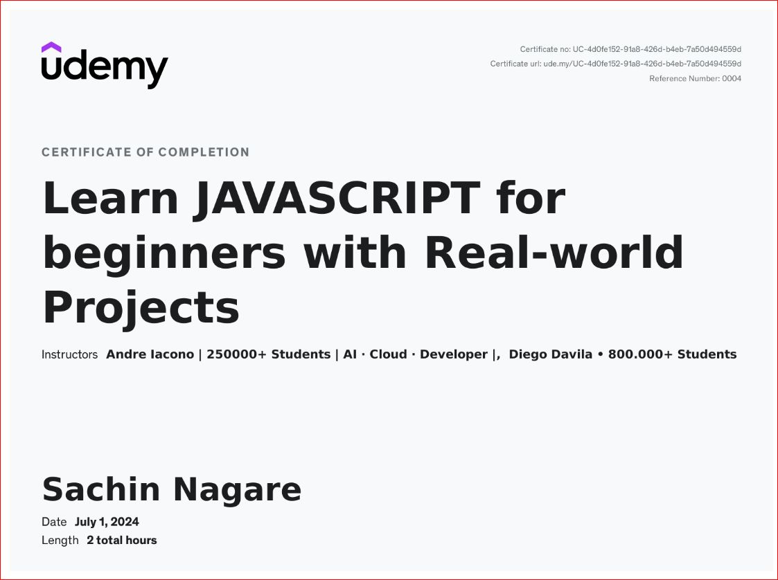 Sachin Nagare on LinkedIn: Java Script Sachin Nagare on LinkedIn: Java Script