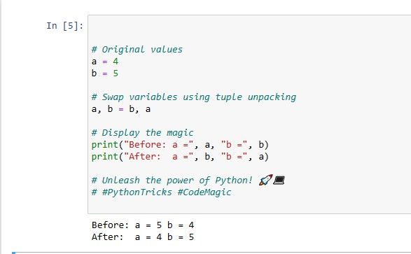 Ataullah Aali on LinkedIn: Learn how to swap variables in Python ... Ataullah Aali on LinkedIn: Learn how to swap variables in Python ...