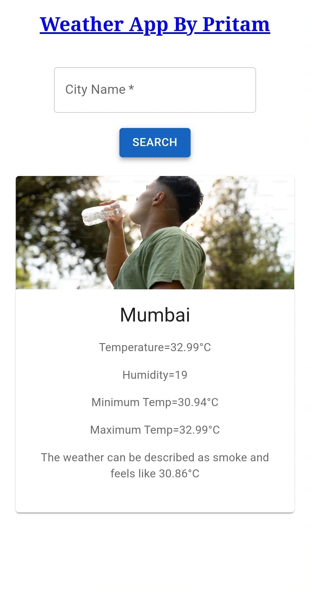 Pritam Ghosh on LinkedIn: A mini project with Reactjs and Material UI ... Pritam Ghosh on LinkedIn: A mini project with Reactjs and Material UI ...