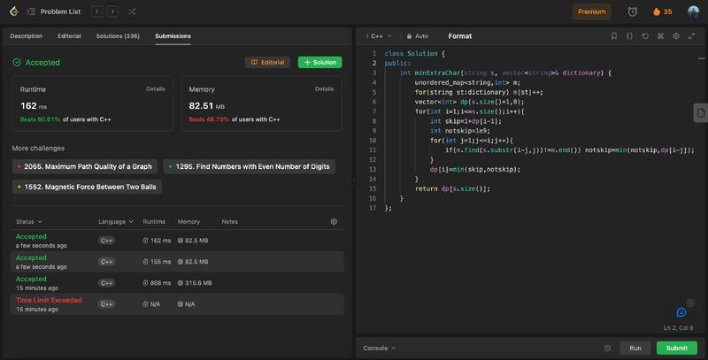 Harshit Khurana on LinkedIn: #leetcode #coding #dsa #dailycoding # ... Harshit Khurana on LinkedIn: #leetcode #coding #dsa #dailycoding # ...
