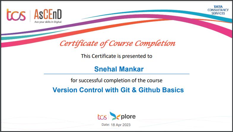 Snehal Mankar on LinkedIn: #connections #learning #github #git #tcs # ... Snehal Mankar on LinkedIn: #connections #learning #github #git #tcs # ...