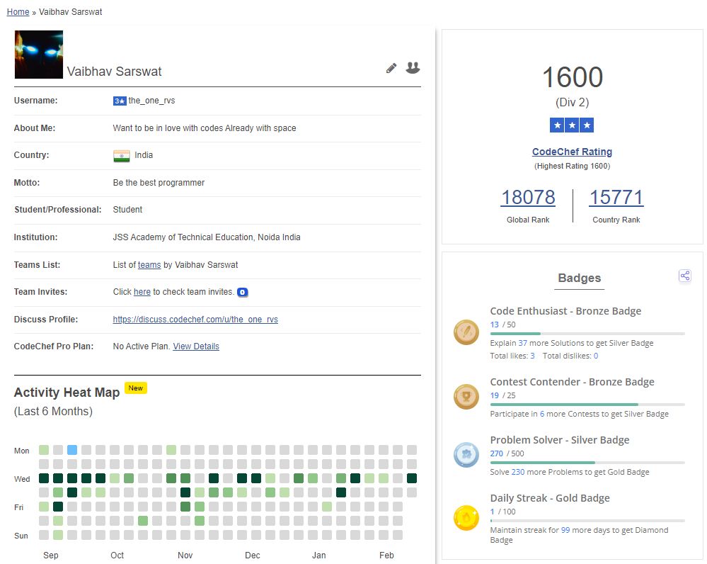 Vaibhav Sarswat on LinkedIn: #codechef #competitiveprogramming # ... Vaibhav Sarswat on LinkedIn: #codechef #competitiveprogramming # ...