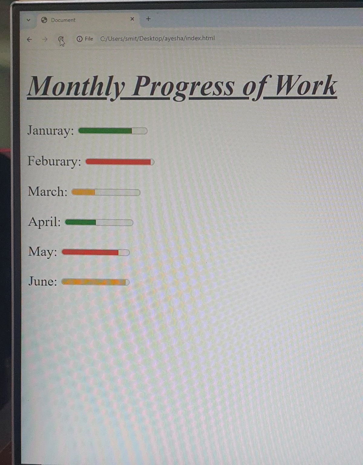 Ayesha Ashraf on LinkedIn: #webdev #html #progressbar #innovation Ayesha Ashraf on LinkedIn: #webdev #html #progressbar #innovation