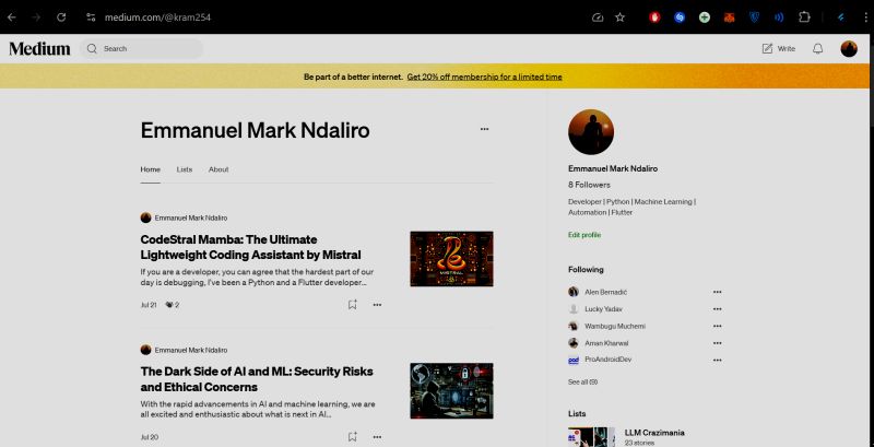 Emmanuel Ndaliro on LinkedIn: #medium #python #ai #machinelearning Emmanuel Ndaliro on LinkedIn: #medium #python #ai #machinelearning