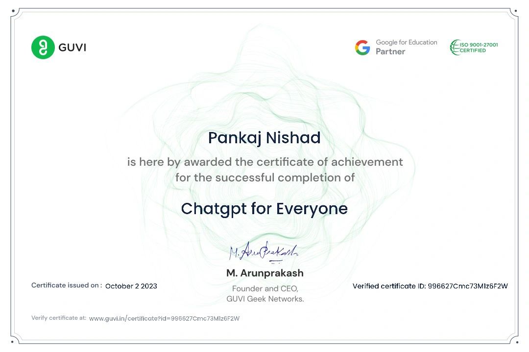 Pankaj Nishad on LinkedIn: #learning Pankaj Nishad on LinkedIn: #learning