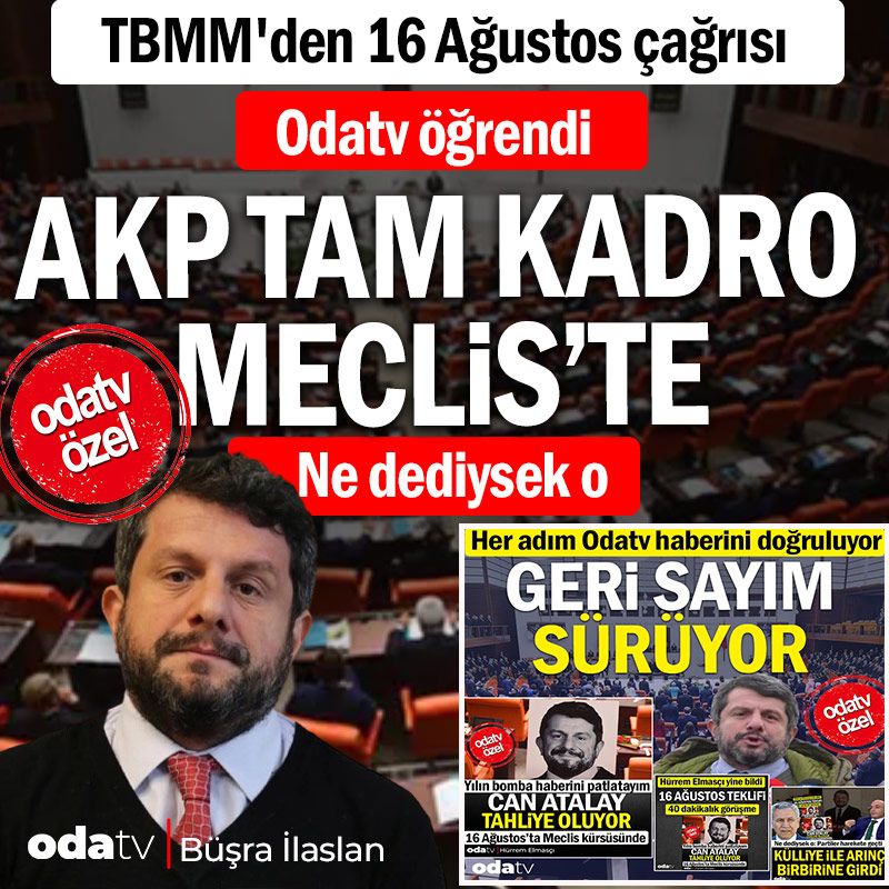 Büşra İlaslan LinkedIn‘de: AKP, Can Atalay için tam kadro Meclis'te ... Büşra İlaslan LinkedIn‘de: AKP, Can Atalay için tam kadro Meclis'te ...