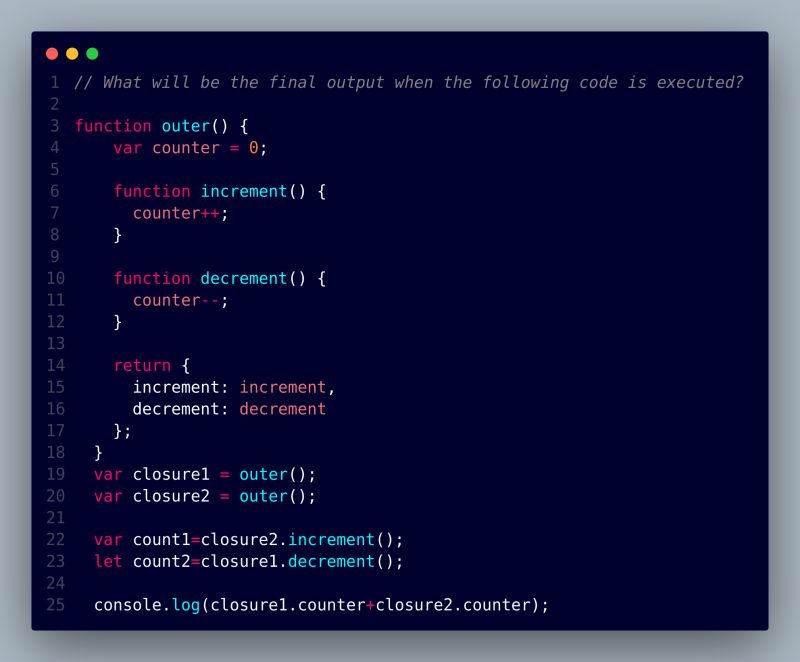 Prabhat Singh on LinkedIn: #interviewpreparation #coding #closures # ... Prabhat Singh on LinkedIn: #interviewpreparation #coding #closures # ...