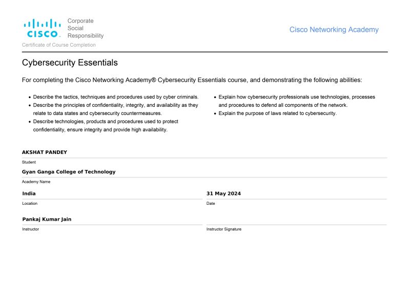 Akshat Pandey on LinkedIn: #cybersecurity #cisconetworkingacademy # ... Akshat Pandey on LinkedIn: #cybersecurity #cisconetworkingacademy # ...