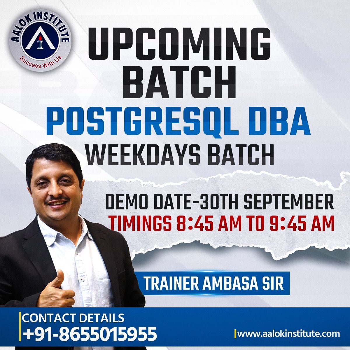 Aalok Institute on LinkedIn: #postgresqldba #aalokinstitute #dbacourse ... Aalok Institute on LinkedIn: #postgresqldba #aalokinstitute #dbacourse ...