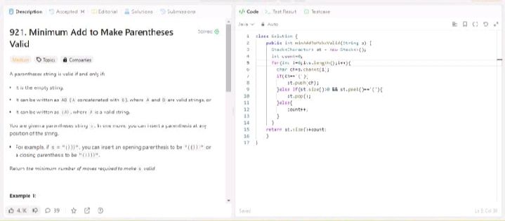Shruti Jha on LinkedIn: #100daysleetcode #dsawithedslash #java Shruti Jha on LinkedIn: #100daysleetcode #dsawithedslash #java