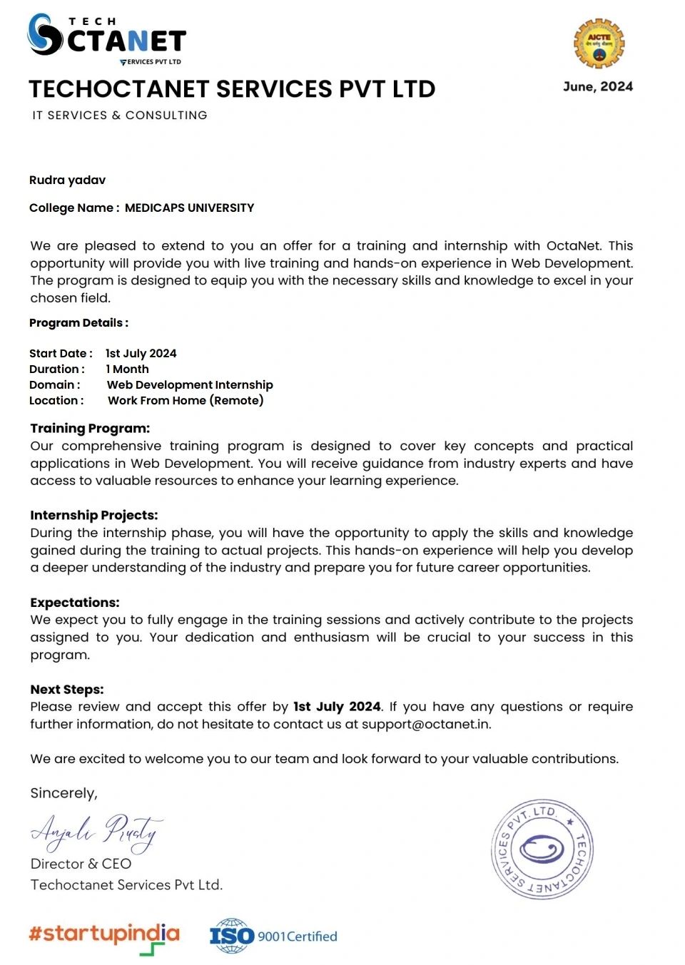 Rudra Yadav on LinkedIn: #octanet #webdevelopment #internship # ... Rudra Yadav on LinkedIn: #octanet #webdevelopment #internship # ...