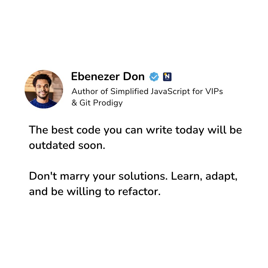 Ebenezer Don on LinkedIn: #softwareengineering #programming #webdevelopment Ebenezer Don on LinkedIn: #softwareengineering #programming #webdevelopment