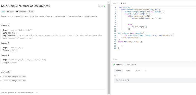 Adarsh Suman on LinkedIn: #day48 #leetcode #leetcode1207 Adarsh Suman on LinkedIn: #day48 #leetcode #leetcode1207