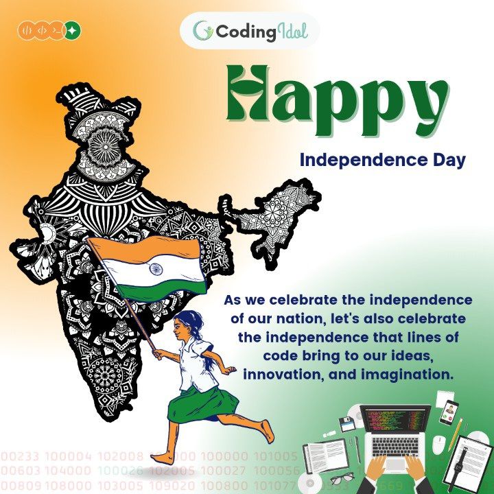 CodingIdol on LinkedIn: #codeempowers #independenceday CodingIdol on LinkedIn: #codeempowers #independenceday