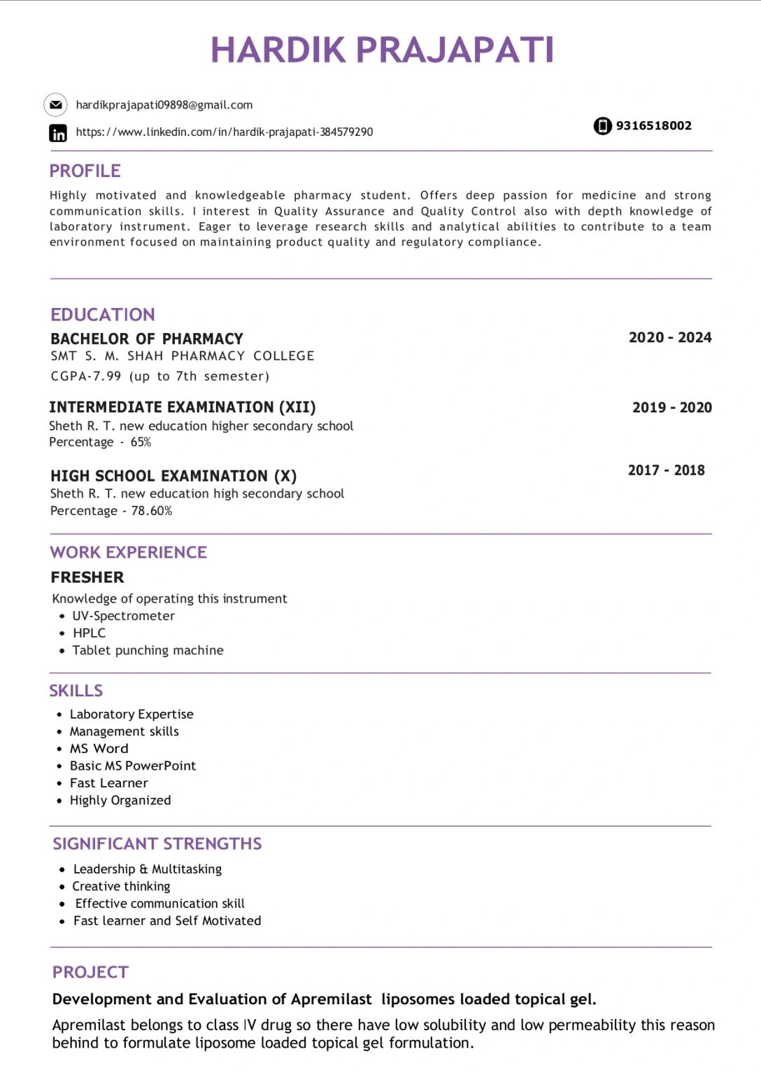 Rx Hardik Prajapati posted on LinkedIn Rx Hardik Prajapati posted on LinkedIn