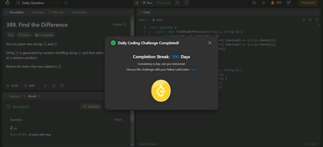 Mihir Bajpai on LinkedIn: #leetcode #codingjourney Mihir Bajpai on LinkedIn: #leetcode #codingjourney