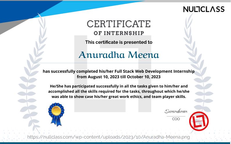 Anuradha Meena on LinkedIn: #connections #internship #internships2023 # ... Anuradha Meena on LinkedIn: #connections #internship #internships2023 # ...