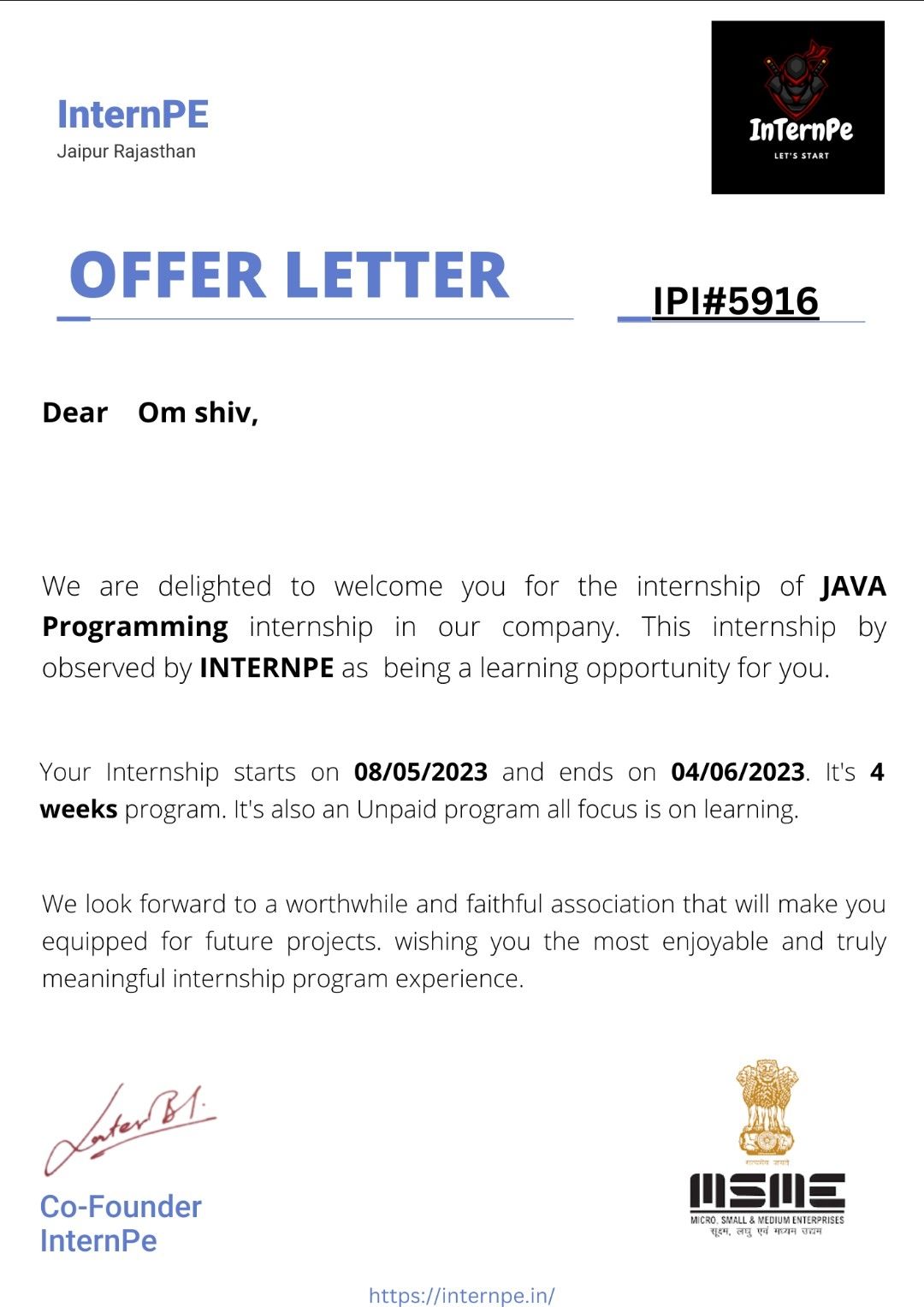 Om shiv on LinkedIn: #connectors #internpe #internship #javaprogramming Om shiv on LinkedIn: #connectors #internpe #internship #javaprogramming