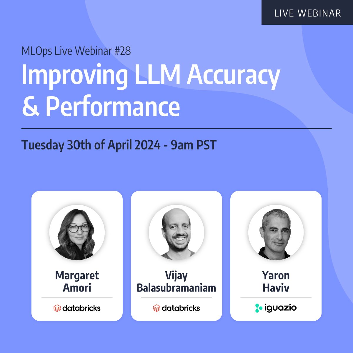 Iguazio (Acquired by McKinsey) on LinkedIn: #mlopslive #llm #llm #mlops ... Iguazio (Acquired by McKinsey) on LinkedIn: #mlopslive #llm #llm #mlops ...