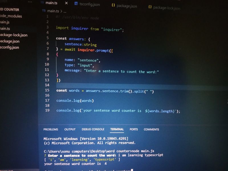 Ayesha khan on LinkedIn: #codingnight #wordcounter #nodejs #inquirer # ... Ayesha khan on LinkedIn: #codingnight #wordcounter #nodejs #inquirer # ...