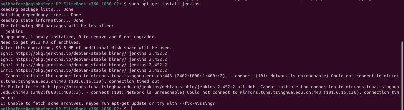 Aqib Hafeez on LinkedIn: am using ubuntu and i am getting error while ... Aqib Hafeez on LinkedIn: am using ubuntu and i am getting error while ...