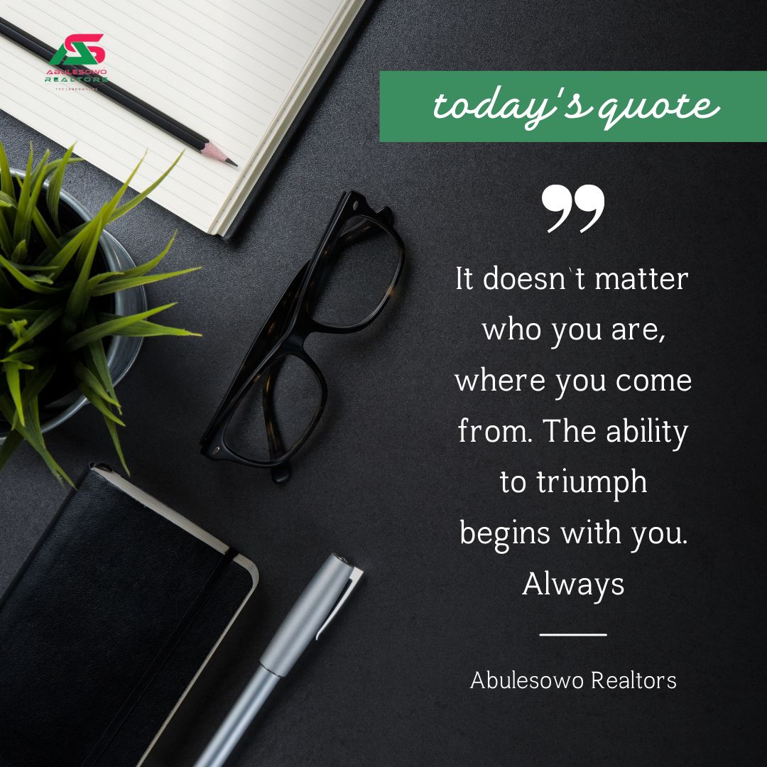 Abulesowo Landowners on LinkedIn: It always begins with you! Everything ... Abulesowo Landowners on LinkedIn: It always begins with you! Everything ...