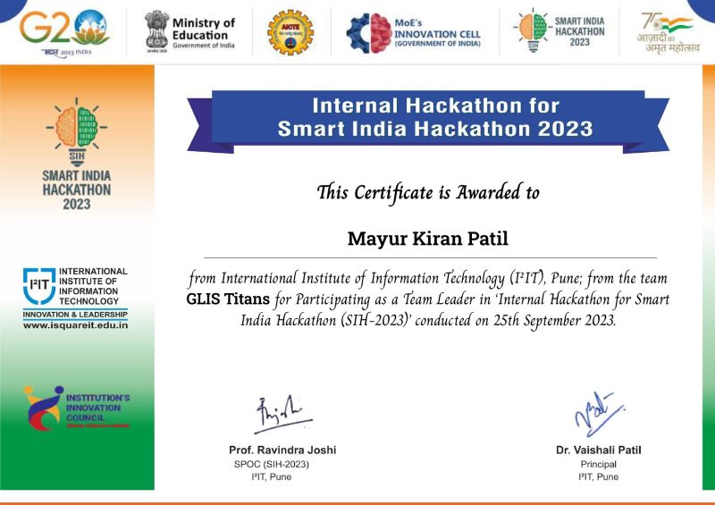 Mayur Patil on LinkedIn: #sih2023 #sih #sih2023 # ... Mayur Patil on LinkedIn: #sih2023 #sih #sih2023 # ...