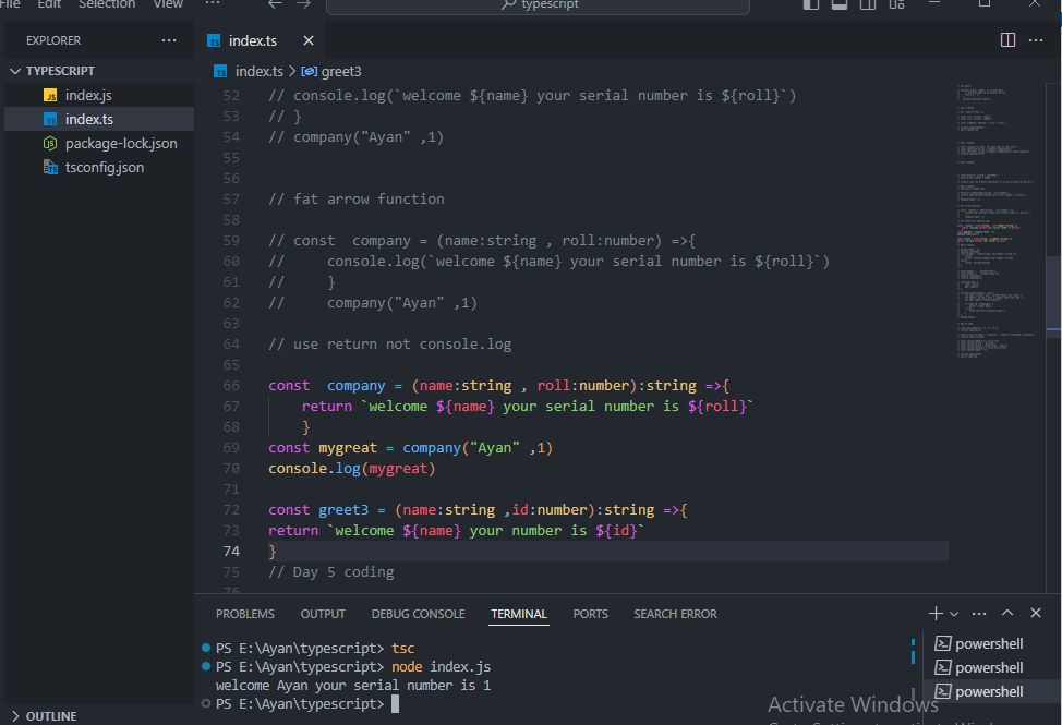 Day 5 of my TypeScript challenge | AYAN IMRAN 🤖Chatbot Developer posted ... Day 5 of my TypeScript challenge | AYAN IMRAN 🤖Chatbot Developer posted ...