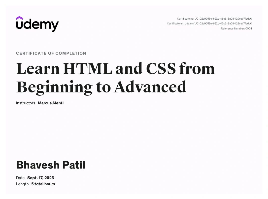 Bhavesh Patil on LinkedIn: #udemy #htmlcss #udemycourses Bhavesh Patil on LinkedIn: #udemy #htmlcss #udemycourses
