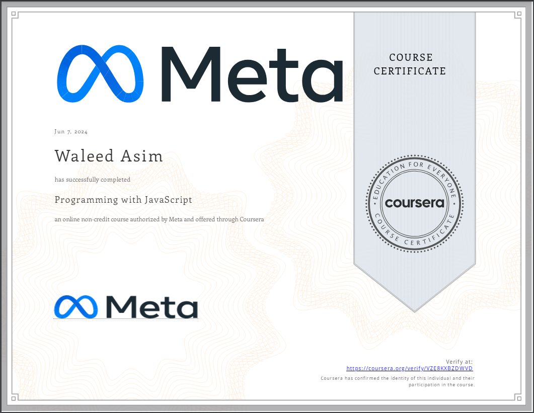 Waleed Asim on LinkedIn: #meta #javascript #programmingwithjavascript # ... Waleed Asim on LinkedIn: #meta #javascript #programmingwithjavascript # ...