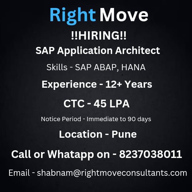 Shabnam P on LinkedIn: #sapabap #development #saphana #architect # ... Shabnam P on LinkedIn: #sapabap #development #saphana #architect # ...