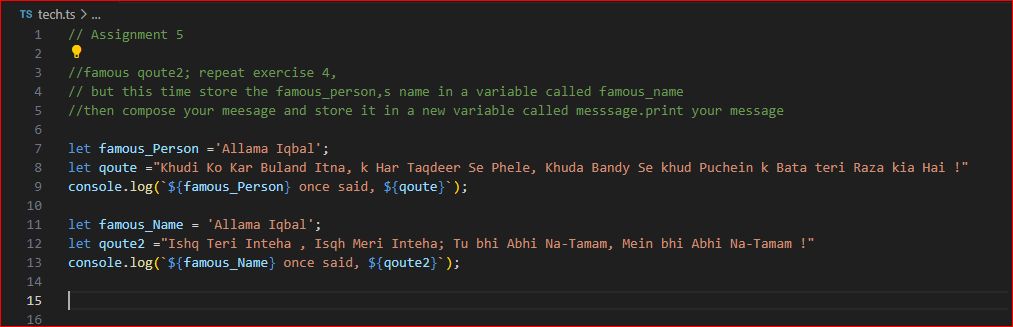 Hooria Fatima on LinkedIn: #giaic #typescript #javascript #45assignment ... Hooria Fatima on LinkedIn: #giaic #typescript #javascript #45assignment ...