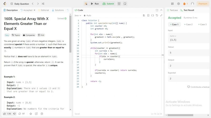 Solved one problem today with LeetCode | Vedant Nillawar posted on the ... Solved one problem today with LeetCode | Vedant Nillawar posted on the ...