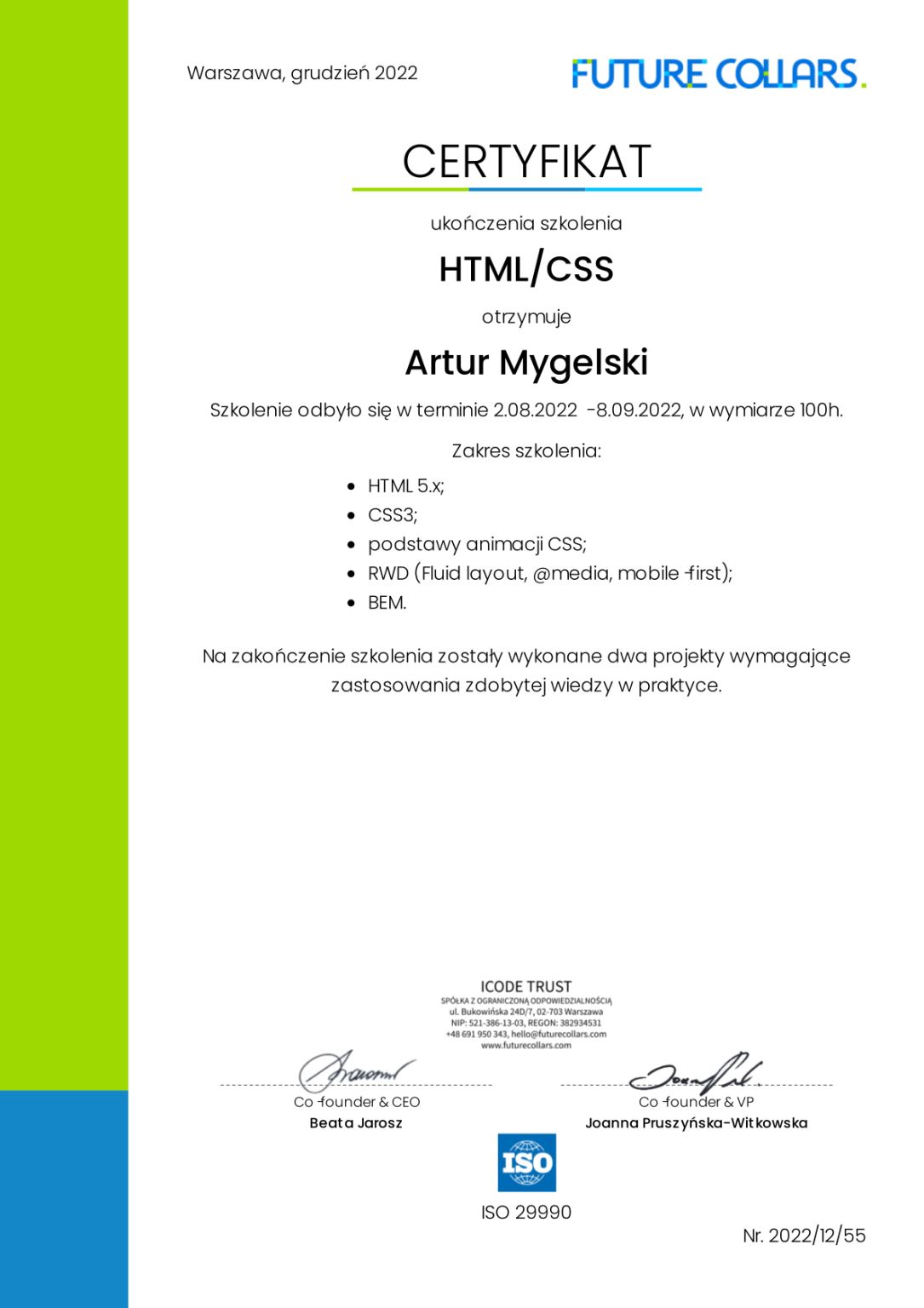 Artur Mygelski na LinkedIn: #futurecollars #html #css #react #javascript Artur Mygelski na LinkedIn: #futurecollars #html #css #react #javascript