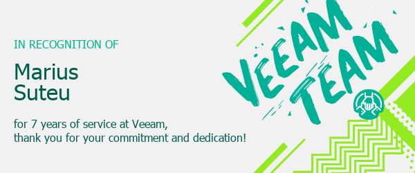 Marius Suteu on LinkedIn: #veeam #gratefuleveryday #veeamteam # ... Marius Suteu on LinkedIn: #veeam #gratefuleveryday #veeamteam # ...