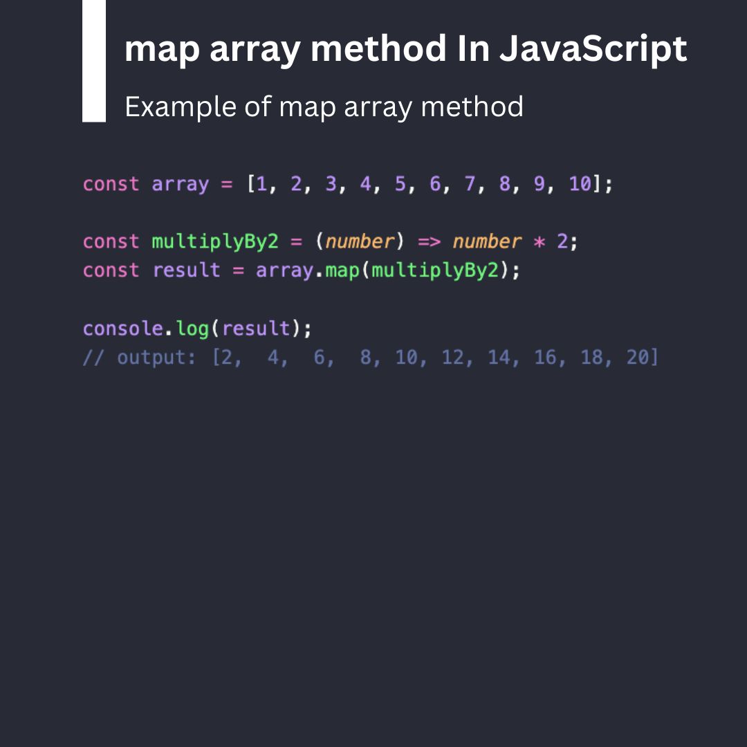 André Rodrigues no LinkedIn: Map array method! O método map de um array ... André Rodrigues no LinkedIn: Map array method! O método map de um array ...