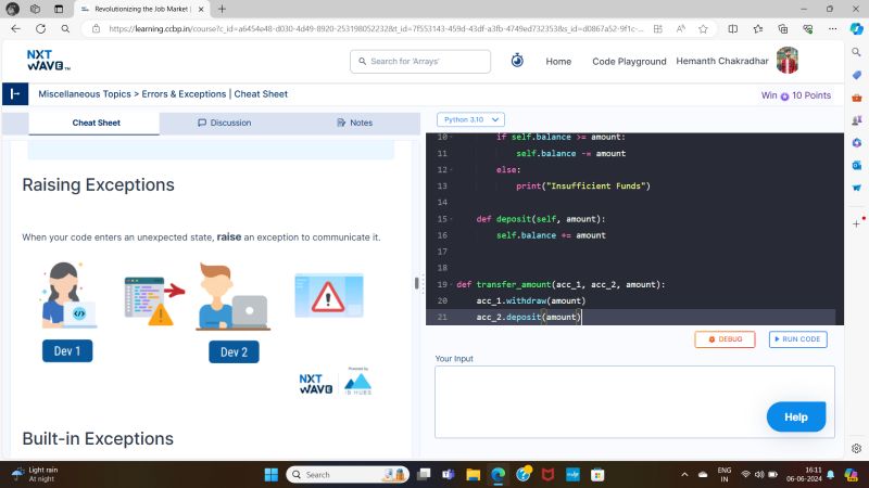 Hemanth Chakradhar Chintala on LinkedIn: #python #ccbp #nxtwave ... Hemanth Chakradhar Chintala on LinkedIn: #python #ccbp #nxtwave ...