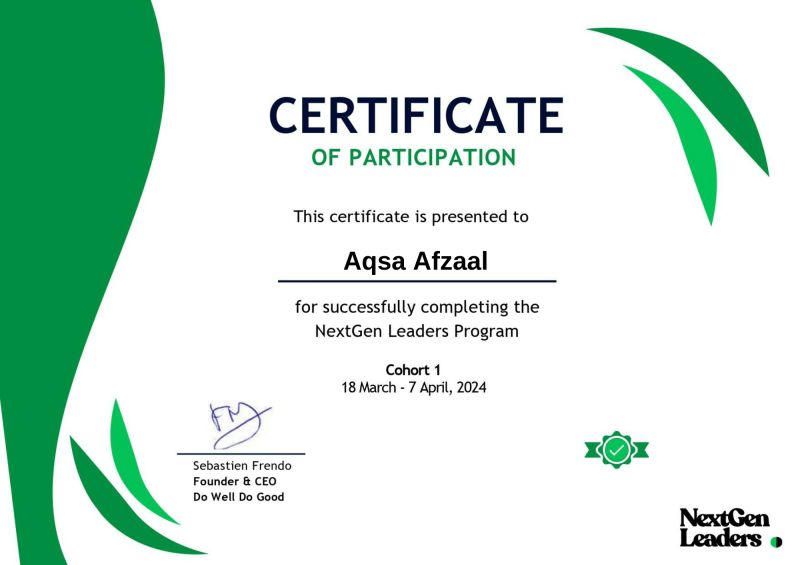Aqsa Afzaal on LinkedIn: #nextgenleaders #leadershipjourney # ... Aqsa Afzaal on LinkedIn: #nextgenleaders #leadershipjourney # ...