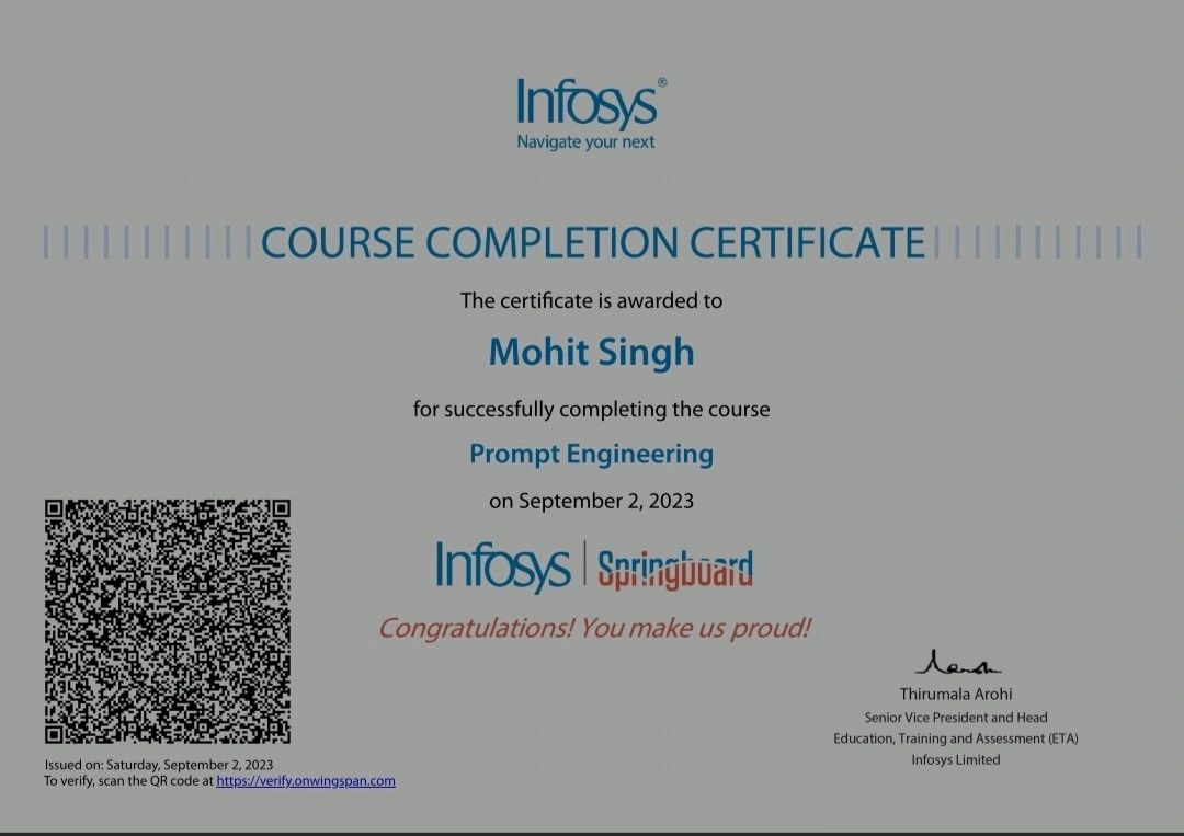 Mohit singh on LinkedIn: #promptengineering #html #javascript #infosys ... Mohit singh on LinkedIn: #promptengineering #html #javascript #infosys ...