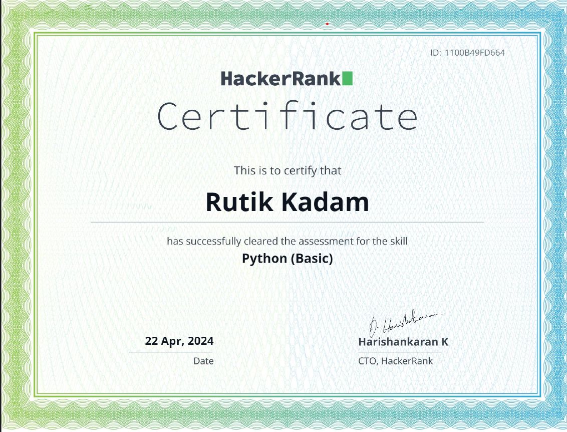 Rutik Kadam on LinkedIn: Yeet Excited to announce that I've ... Rutik Kadam on LinkedIn: Yeet Excited to announce that I've ...