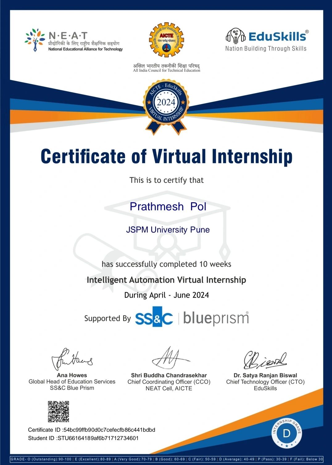 Prathmesh Pol on LinkedIn: #aicteinternship #aicte #eduskills # ... Prathmesh Pol on LinkedIn: #aicteinternship #aicte #eduskills # ...
