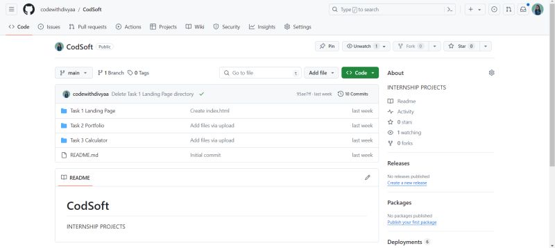 Divya Bhol on LinkedIn: I have completed my all CodSoft Internship ... Divya Bhol on LinkedIn: I have completed my all CodSoft Internship ...